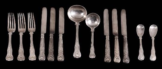 Unknown | A collection of Irish silver King's pattern flatware and ...