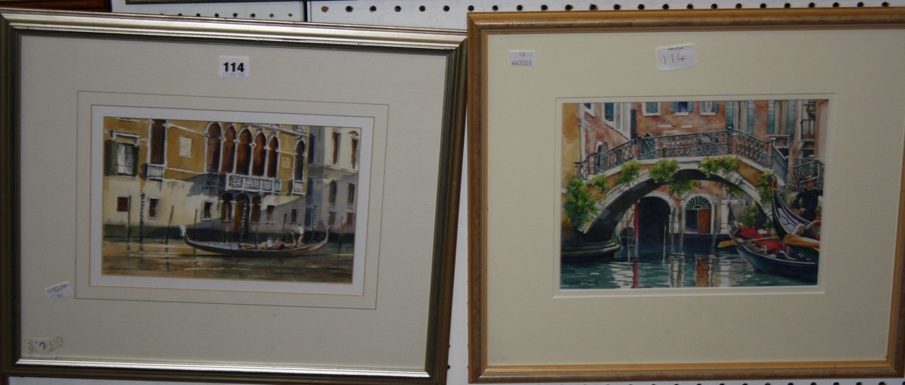 Sidney Cardew | Angela Cash The Gondolier Watercolour Signed lower left ...