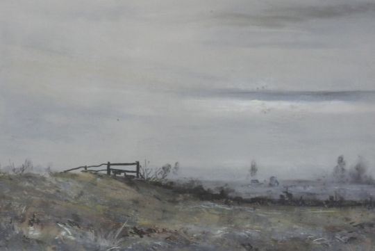 Brian Jull | Brian Jull (b.1949) Field in winter Pastel drawing Signed ...