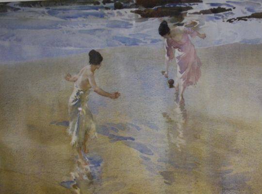 William Russell Flint | Sir William Russell Flint (1880-1969) The beach ...
