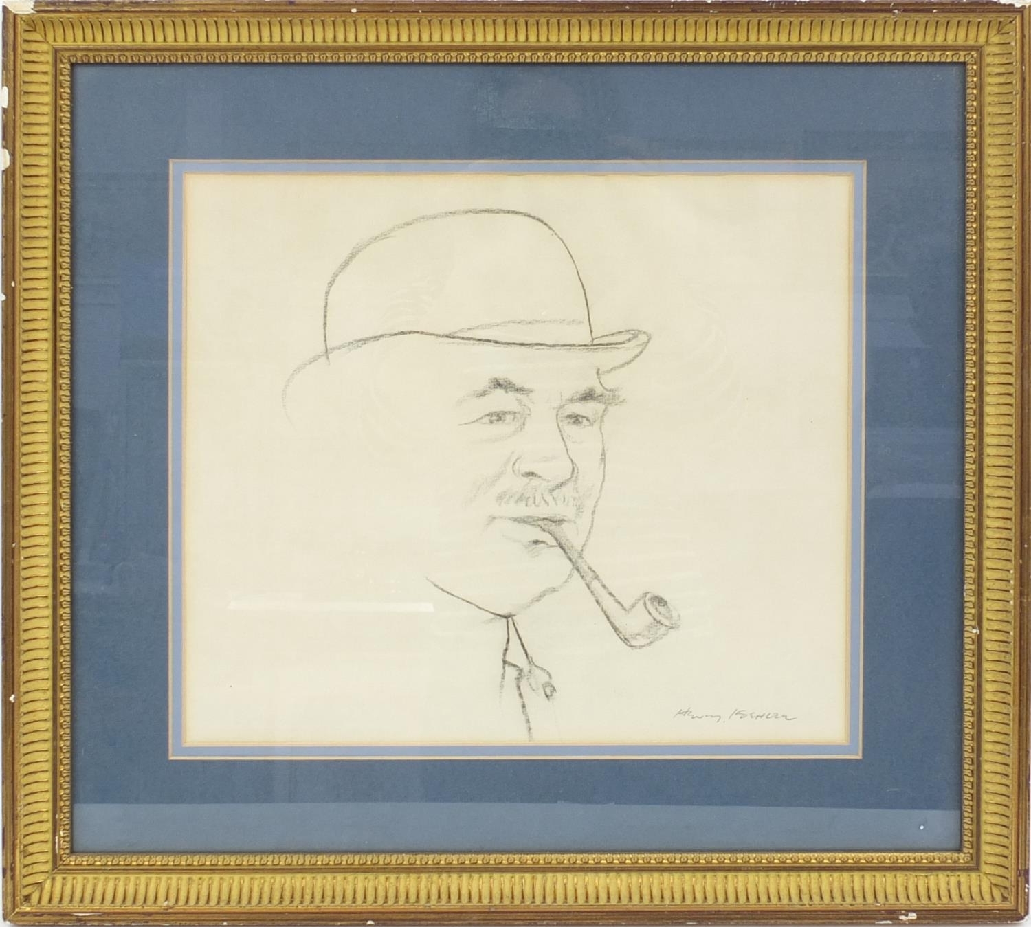 Sir Winston Churchill | Pencil sketch of Winston Churchill smoking a ...