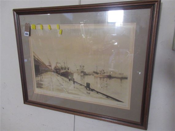 Barry Charles | PRINT OF ALBERT DOCK SIGNED BARRY CHARLES | MutualArt