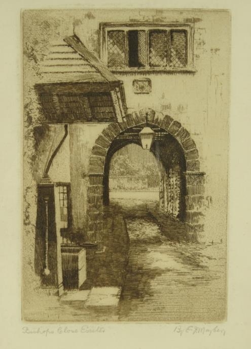 Maria Hampshire Eaton | Maria Eaton - Black and white etching of St ...
