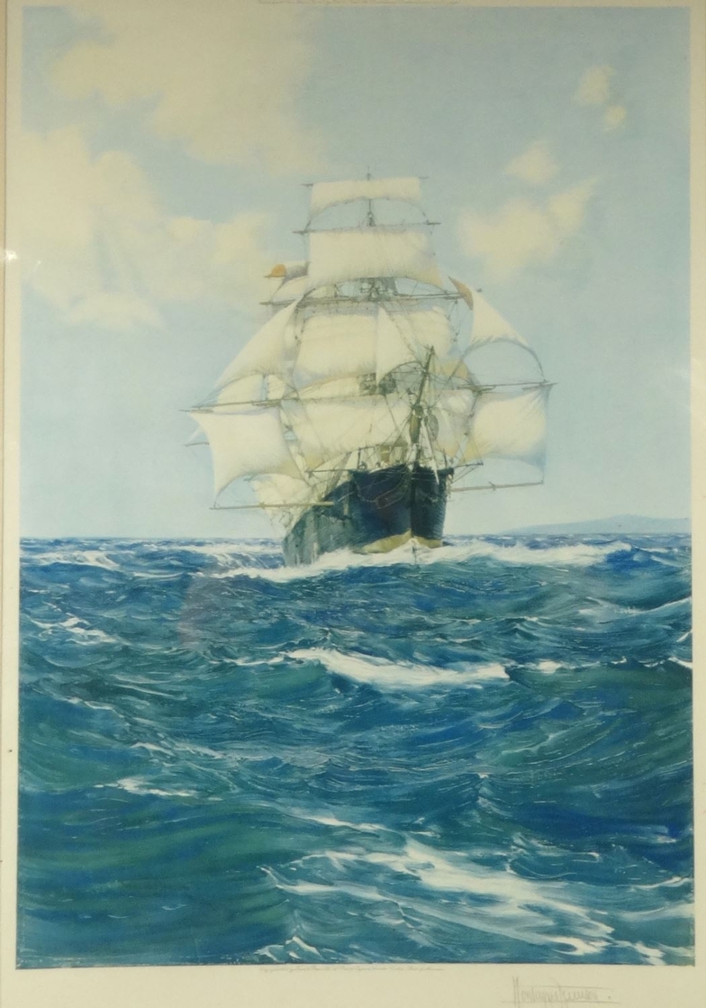 Montague Dawson | Montague Dawson - Framed pencil signed print of ...