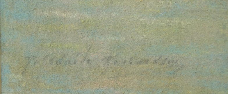 R. Esdaile Richardson | R. Esdaile Richardson - Pastel of a frigate ...