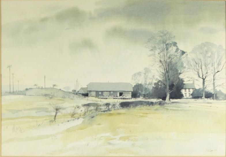 Bill Toop | Six Bill Toop watercolour landscape scenes of Salisbury ...
