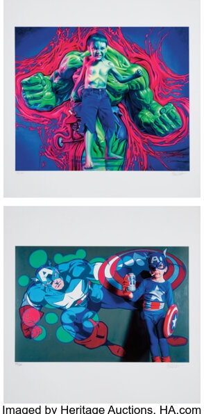 Ron English | Hulk Boy and Captain Kid (two works) (2007) | MutualArt