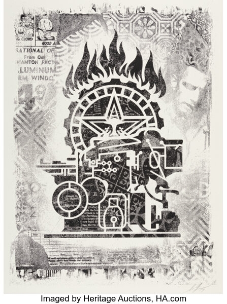 Shepard Fairey | Damaged Stencil Series (2017) | MutualArt