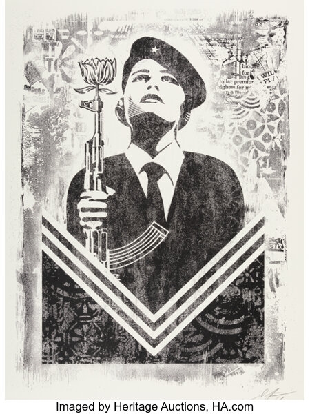 Shepard Fairey | Damaged Stencil Series (2017) | MutualArt