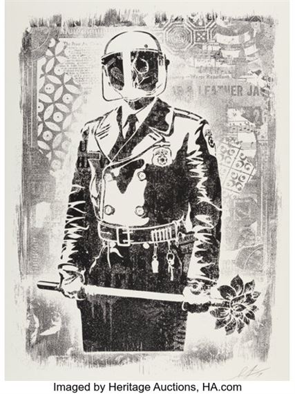 Shepard Fairey | Damaged Stencil Series (2017) | MutualArt