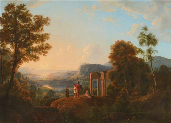 Joseph Höger | Ancient Landscape with Temple Ruins | MutualArt