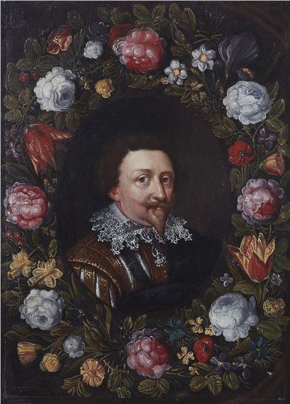 Antwerp School | Oval Portrait of Frederick V of the Palatinate within ...