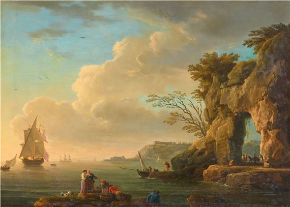 Claude-Joseph Vernet | Joseph Vernet - Calm Seas: Fishing Boats in a ...