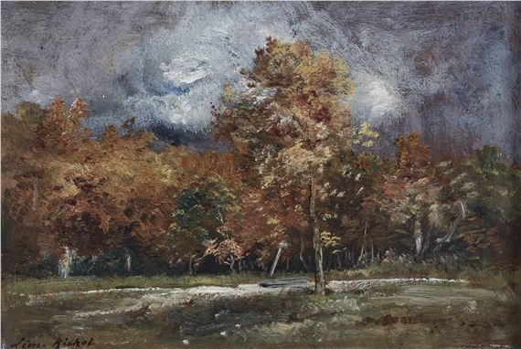 Léon Richet | Small Wooded Landscape | MutualArt