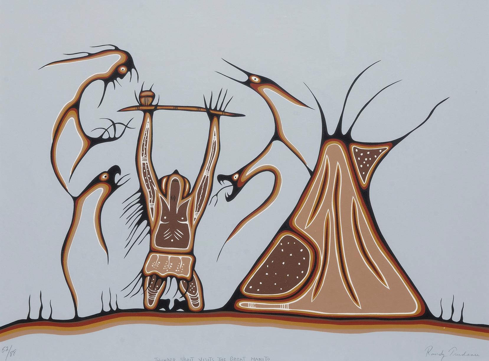 Randy Trudeau | Thunder Spirit Visits The Great Manito | MutualArt