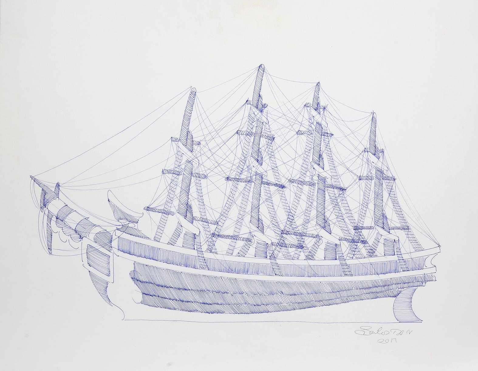 Daniel Hicks | Untitled - Schooner (1954) | MutualArt