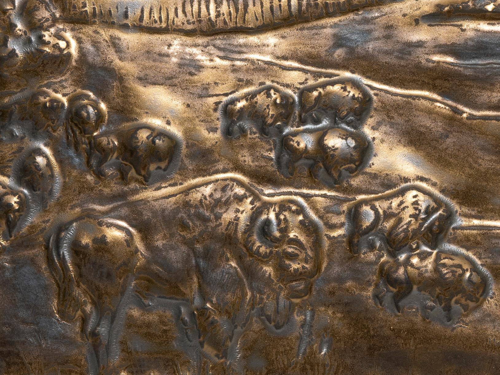 G. Carlson | Untitled - Bison Herd | MutualArt