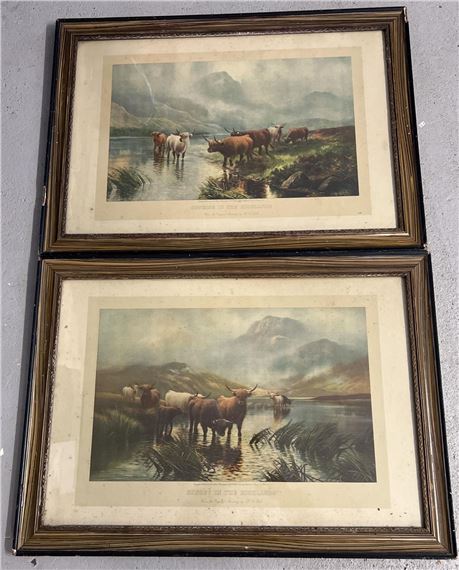Harald R. Hall | Sunset & Sunrise in the Highlands | MutualArt