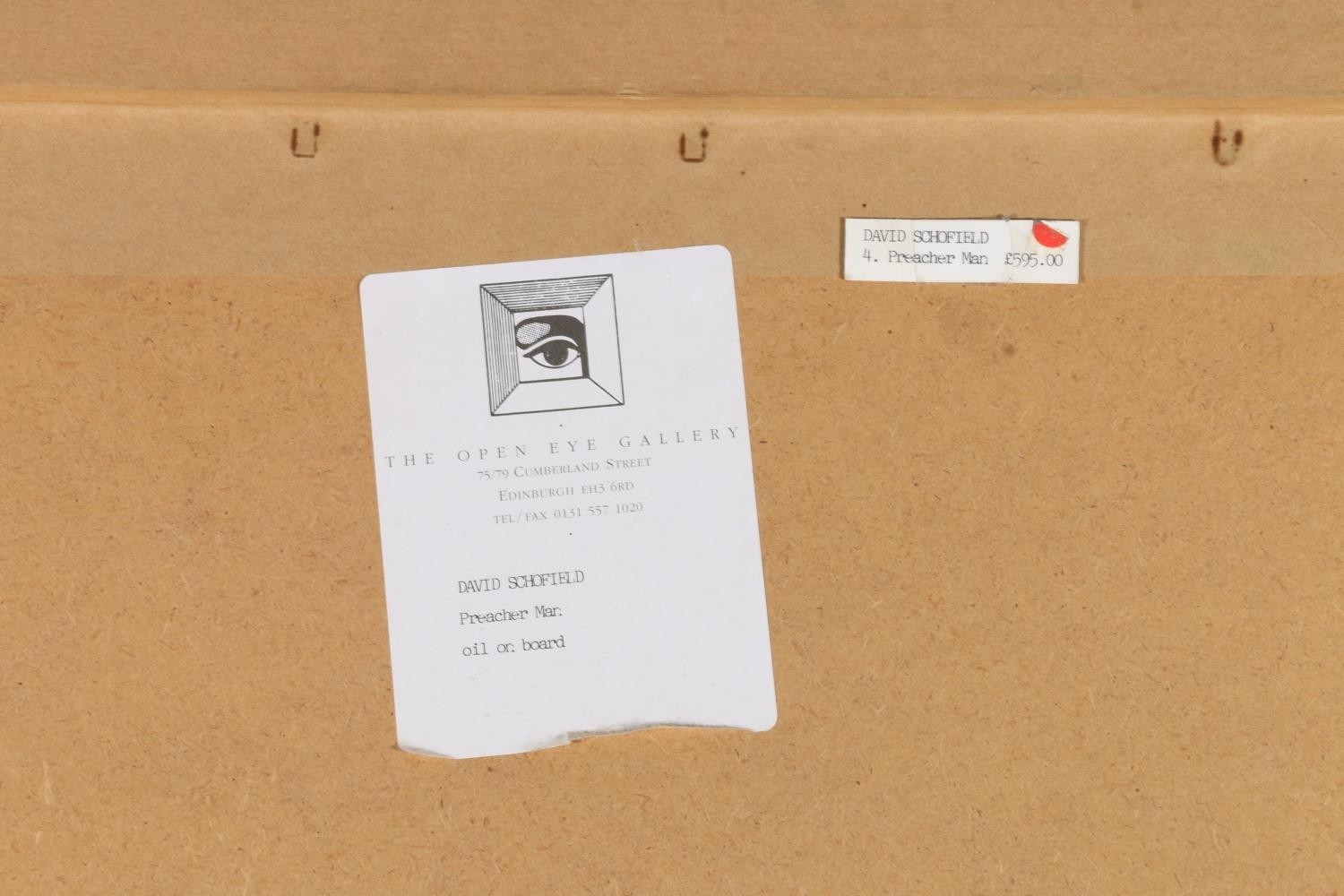 David Schofield | street scene with figures | MutualArt