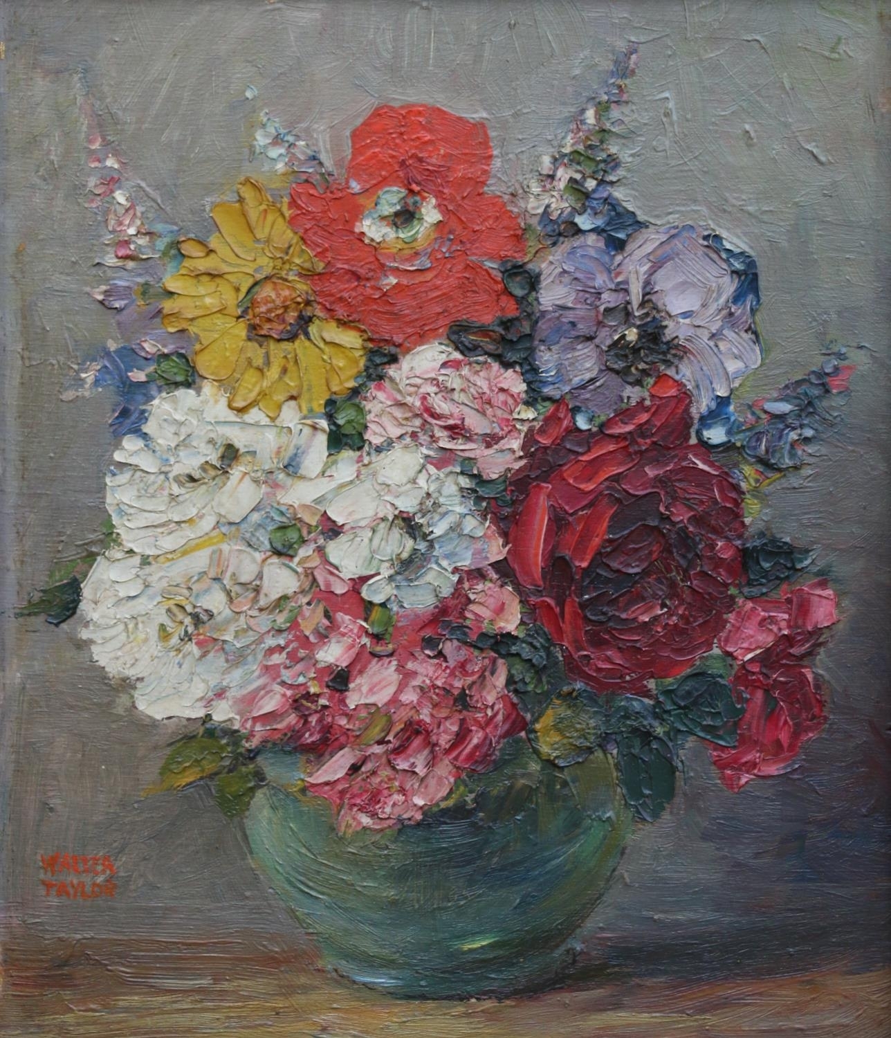 Walter Taylor | Still Life Study of Anemones in a Vase | MutualArt