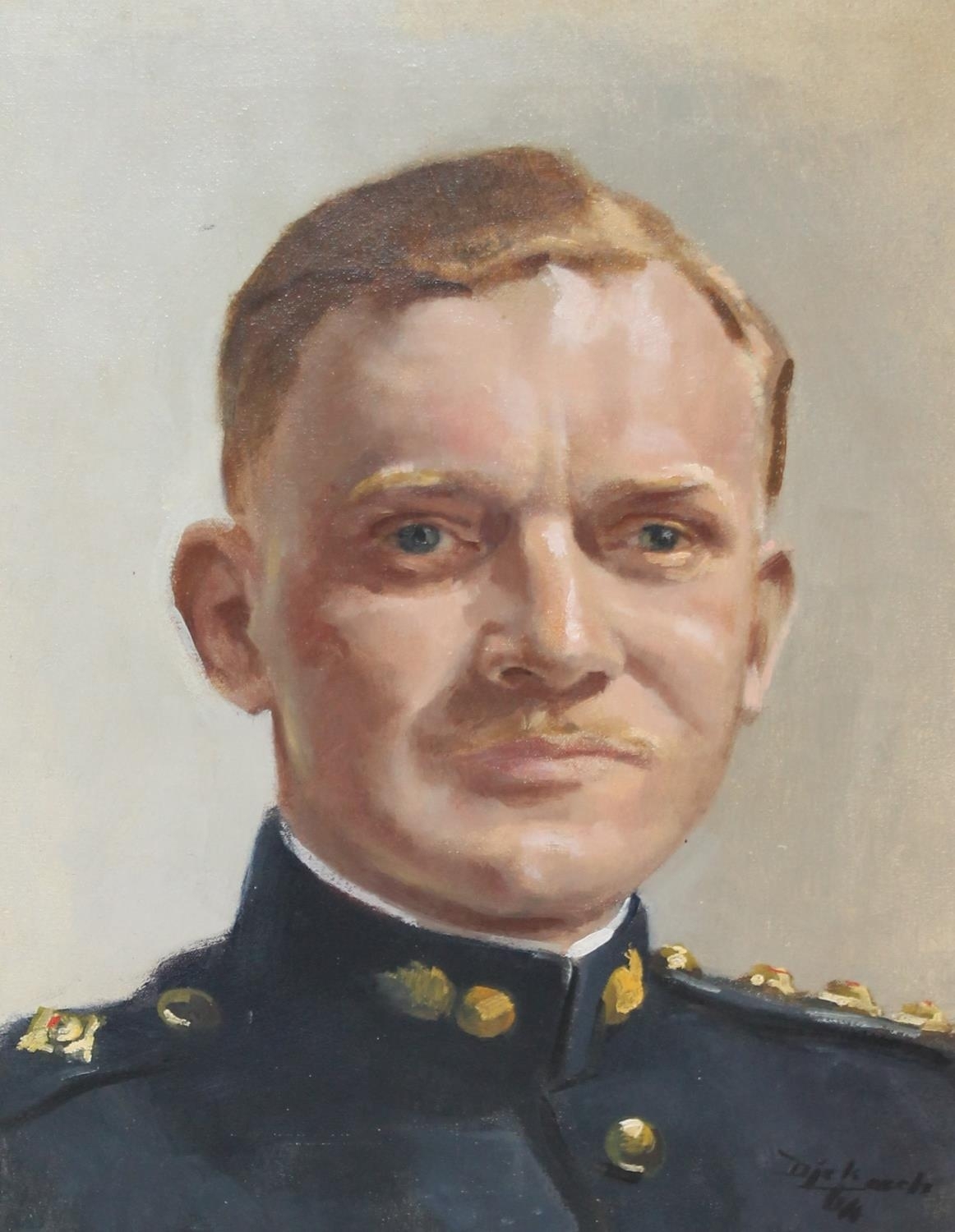 Dick Leach | portrait of fusilier officer | MutualArt