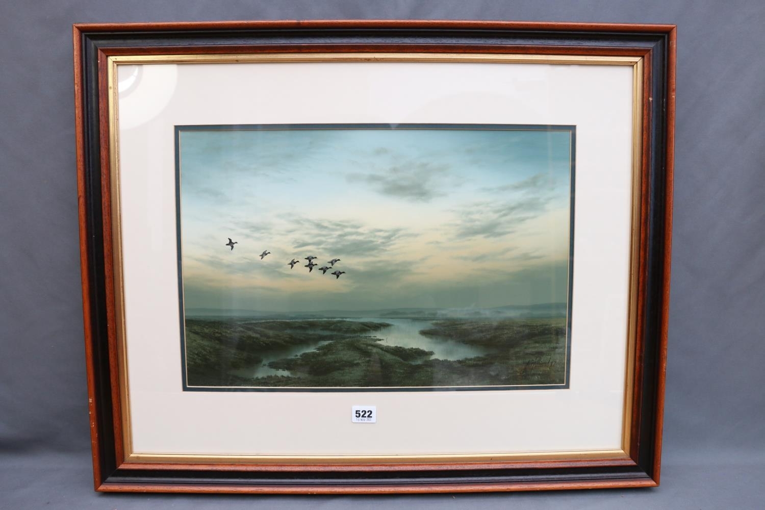 Jos Hilliard | birds over a wetland | MutualArt