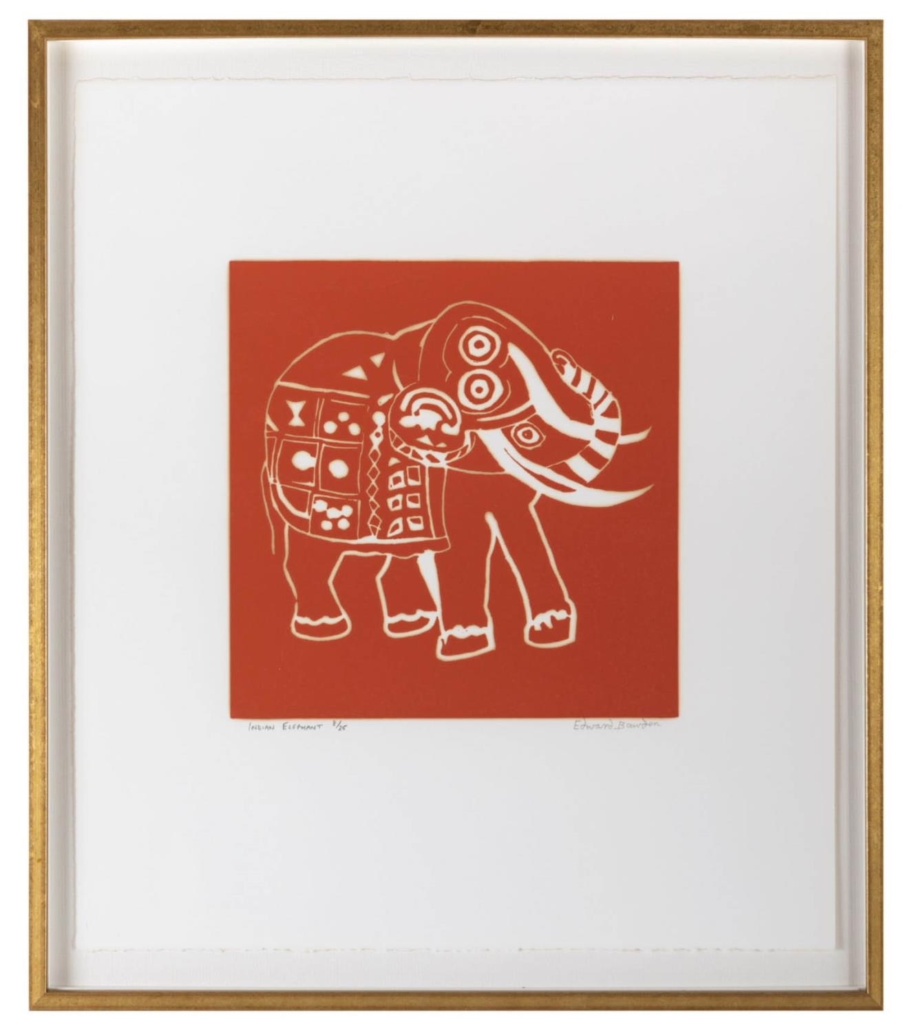 Edward Bawden | 'Indian Elephant' | MutualArt