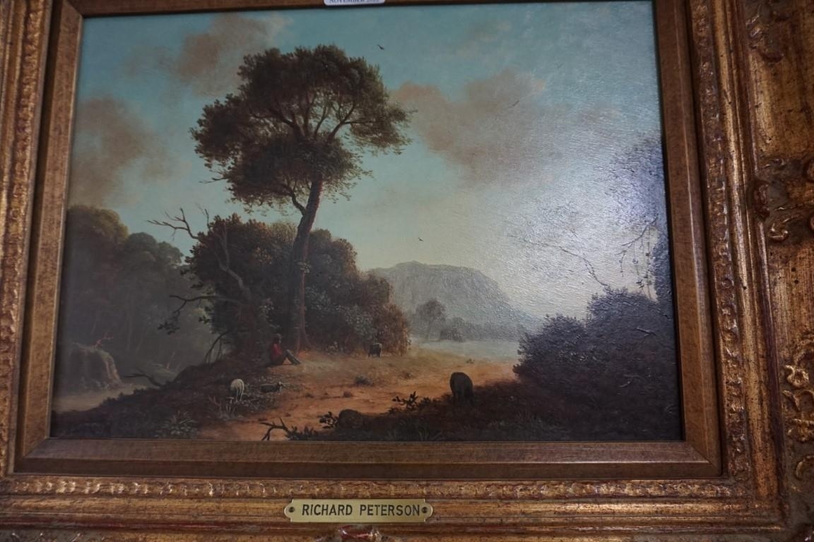 Richard Peterson | a figure at rest in a landscape | MutualArt