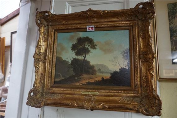 Richard Peterson | a figure at rest in a landscape | MutualArt