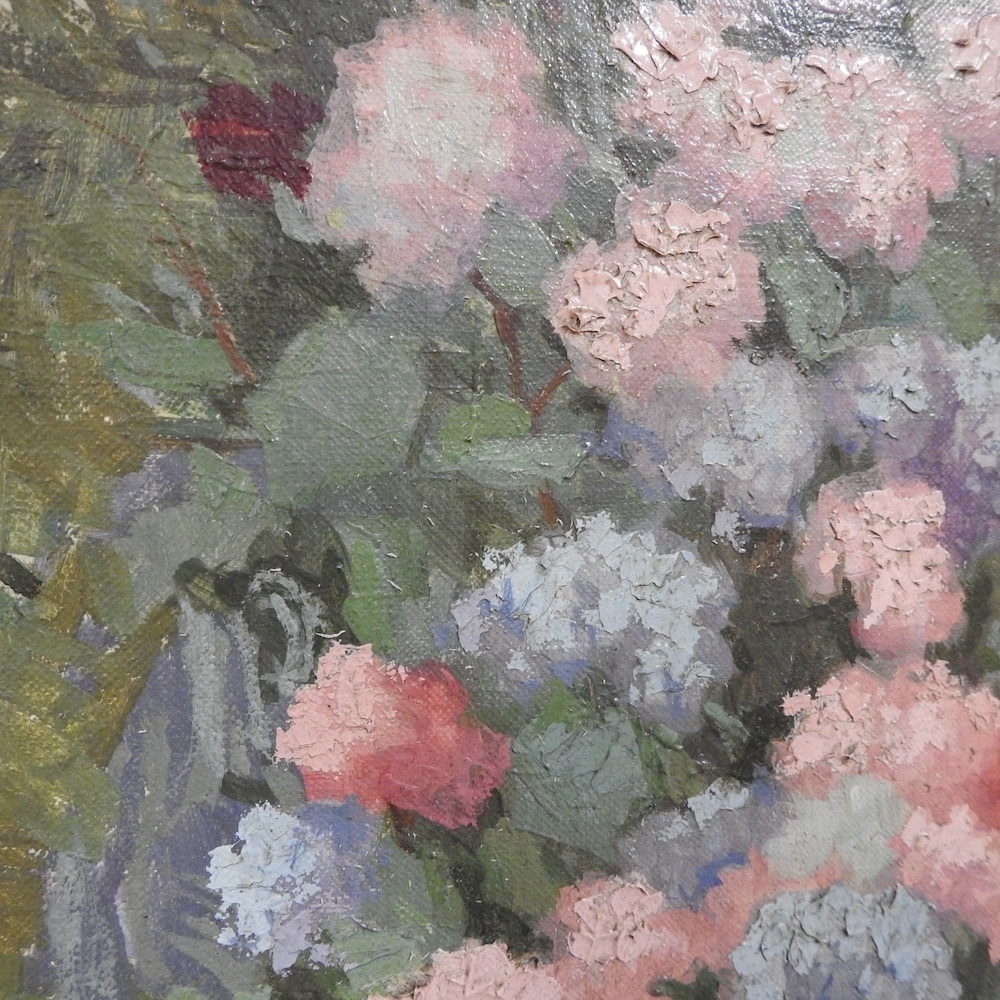 John Ernest Foster | Garden room with flowers | MutualArt