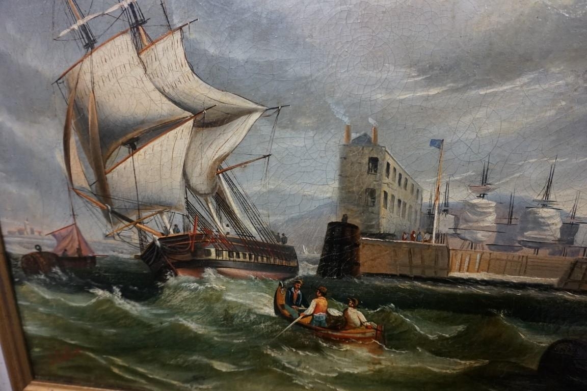 J. Callow | a busy coastal scene | MutualArt
