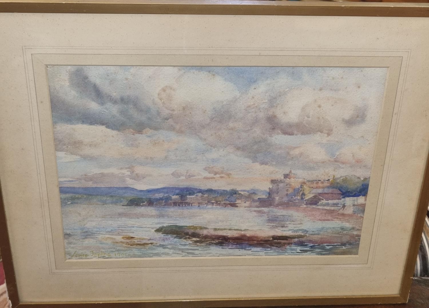 Louise Jopling | Portrait of a lady, head and shoulders turned to the ...