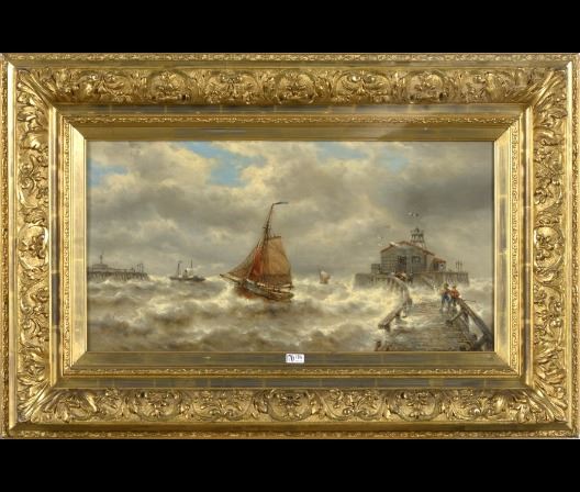 François-Étienne Musin | Voiles et vapeurs au large du Pier | MutualArt
