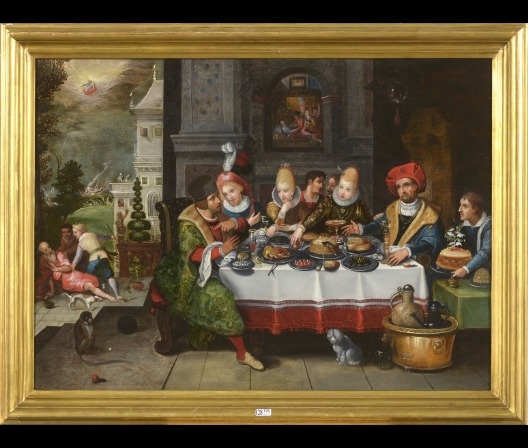 Hieronymus Francken II | La parabole de l’homme riche et le pauvre ...