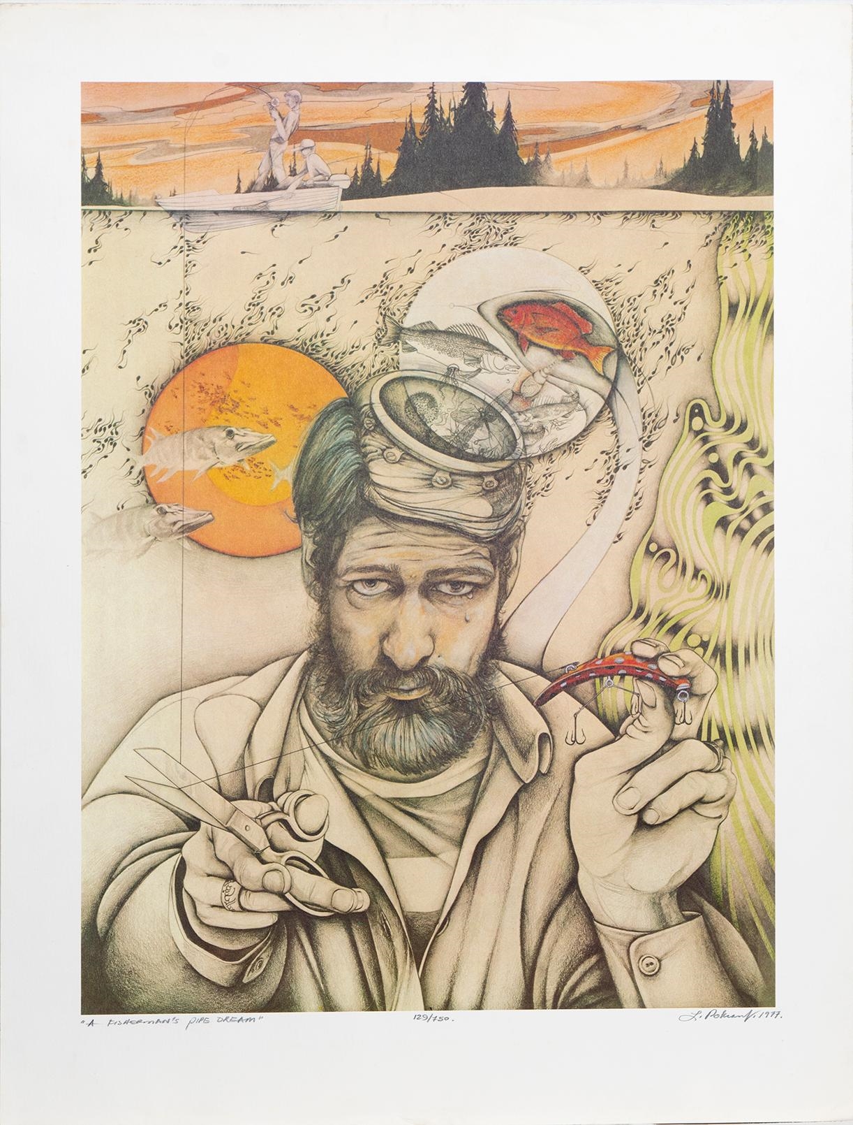 Luther Pokrant | A Fisherman's Pipe Dream (1965) | MutualArt