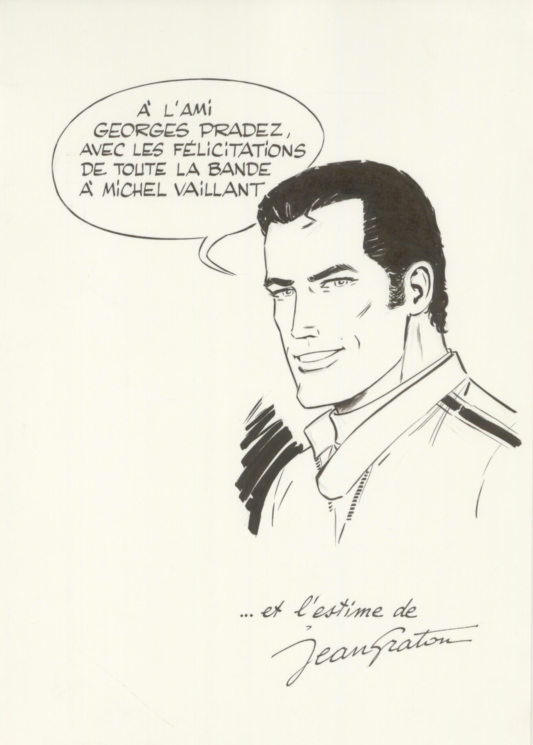 Jean Graton | Portrait de Michel Vaillant (1979) | MutualArt