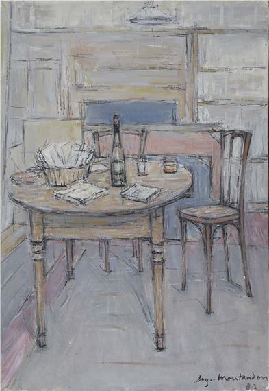 Roger Montandon | Chaise et bouteille, 1983 (1983) | MutualArt