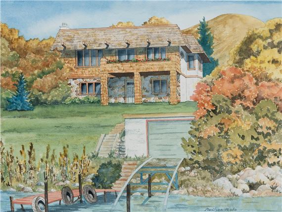 Marilynn Malo | Untitled - Lakeside Cottage | MutualArt