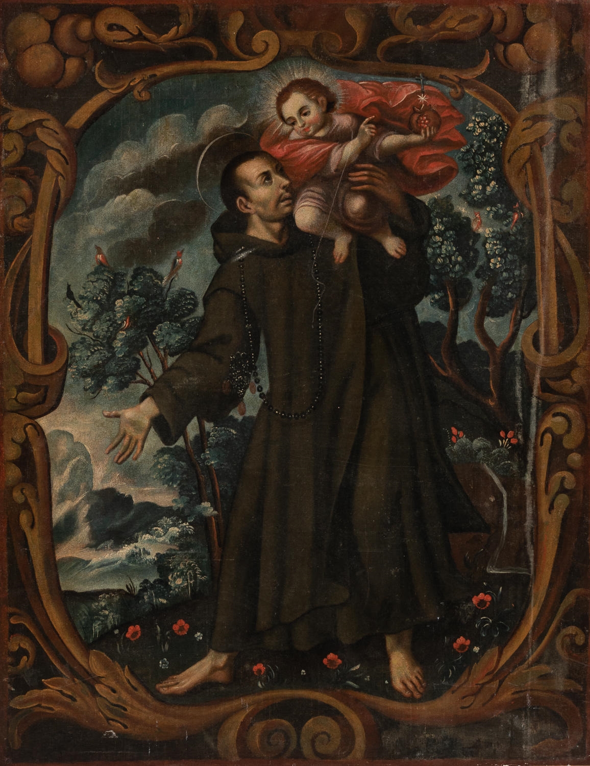 Cuzco School, 18th Century | Saint Carrying the Baby Jesus | MutualArt