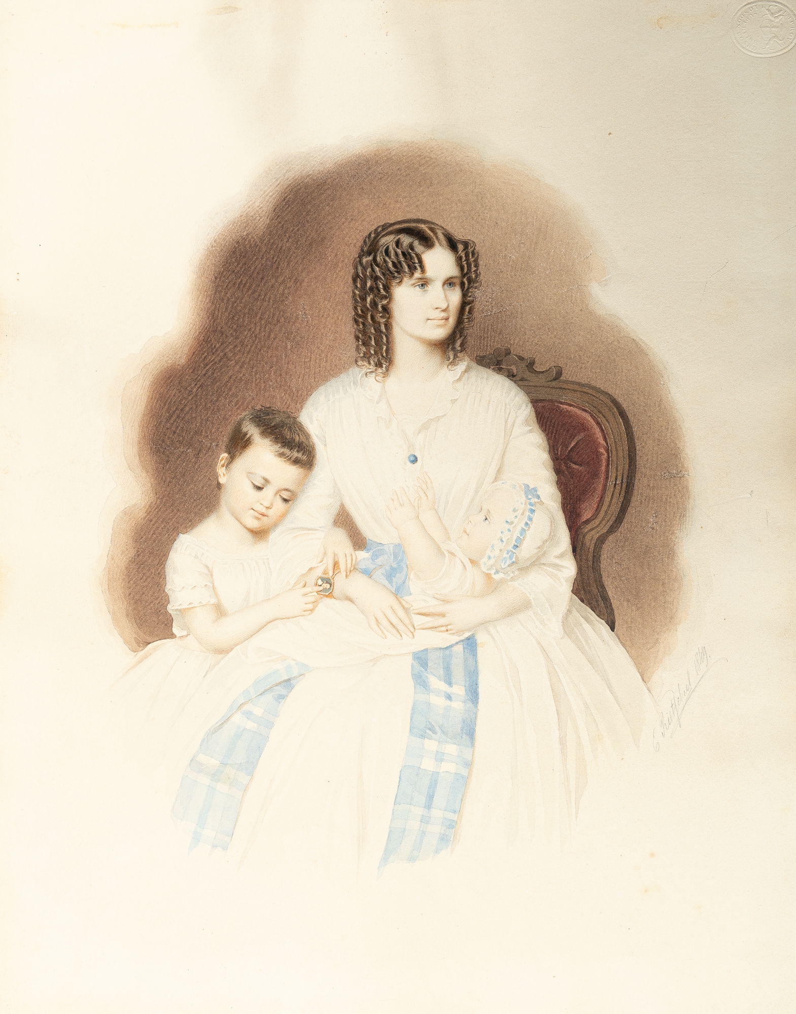 Ernst Wilhelm Rietschel | Princess Hildegard Luise of Bavaria with her ...