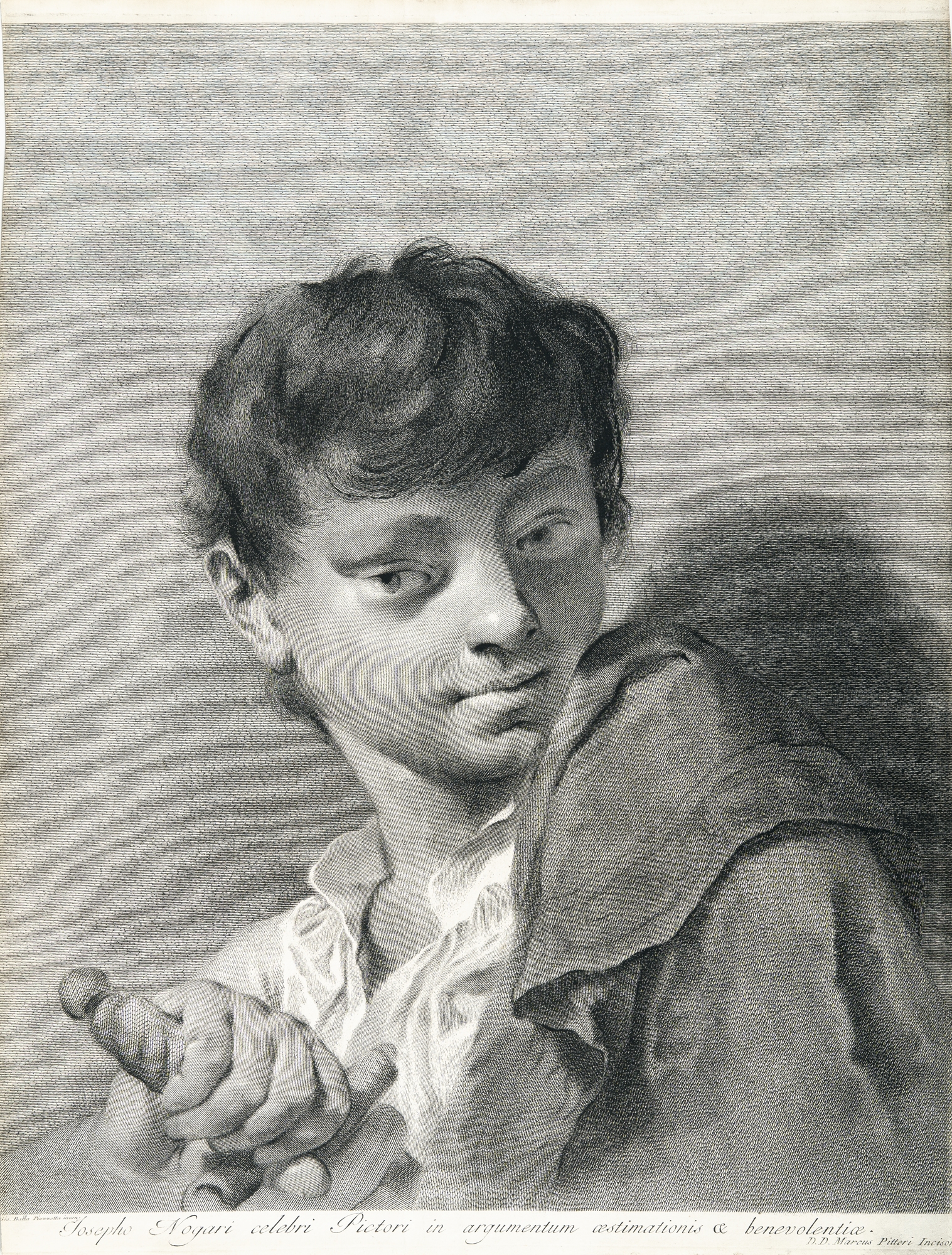 Giovanni Batista Piazetta | Boy embracing the pommel of a sword (1740 ...