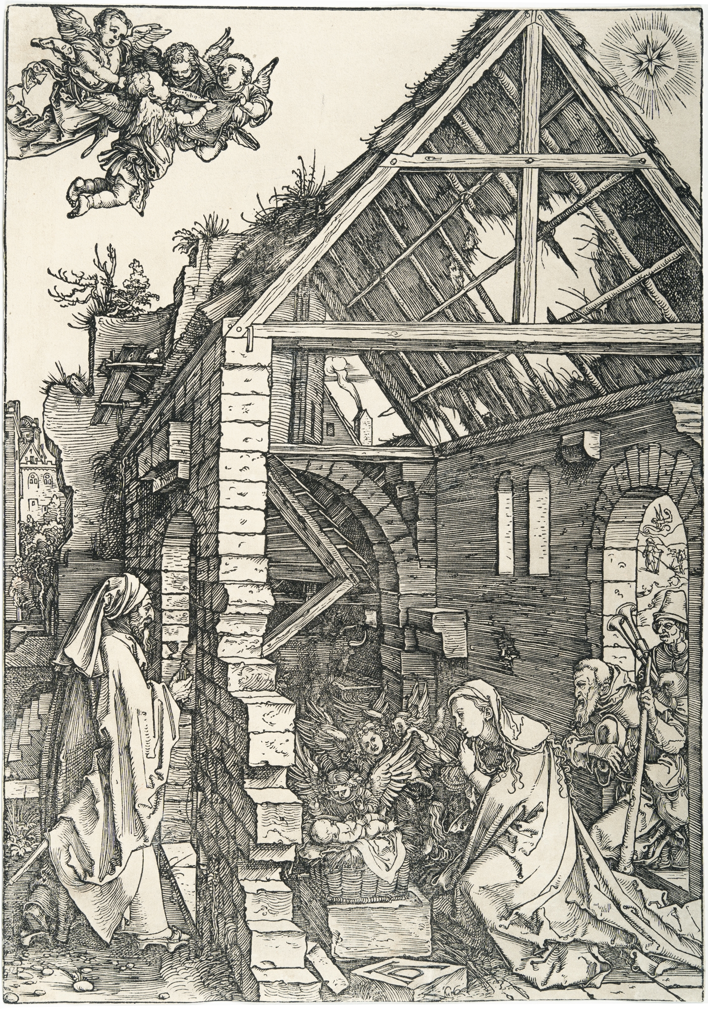 Albrecht Dürer | The Nativity (Adoration of the shepherds) | MutualArt