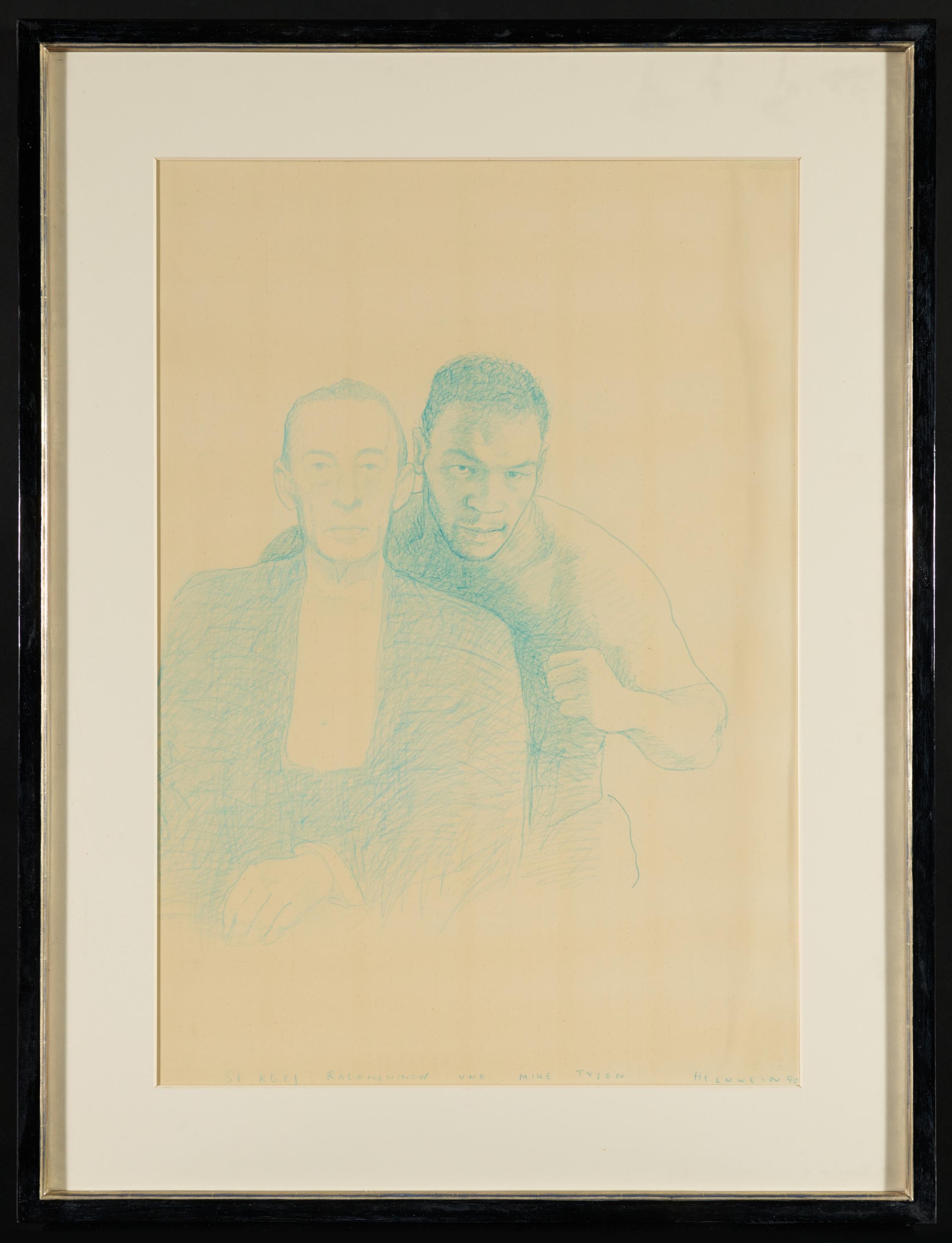 Gottfried Helnwein | Sergej Rachmaninow und Mike Tyson. (1990) | MutualArt