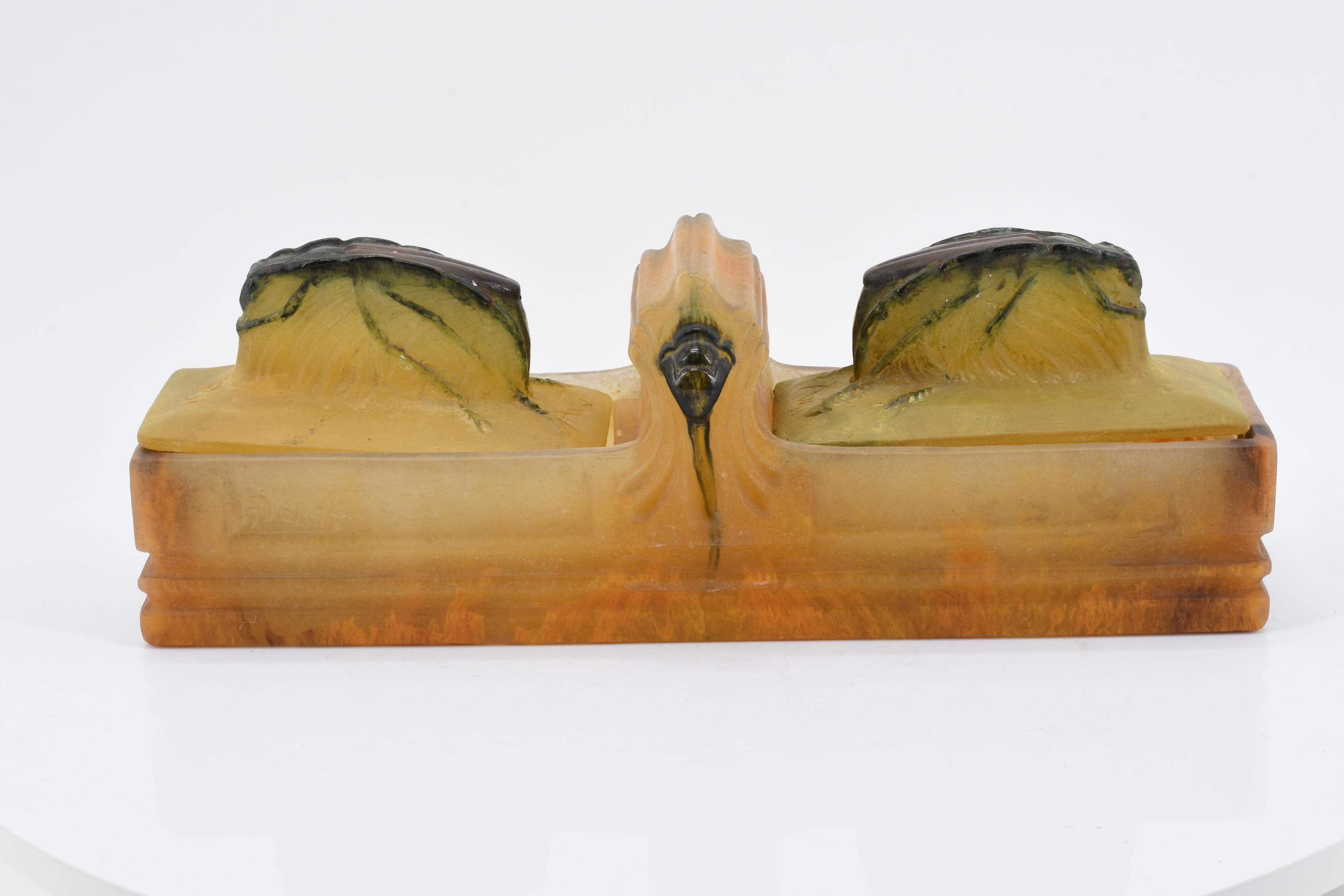 Amalric Walter | INKWELL WITH STAG BEETLES. (1925) | MutualArt