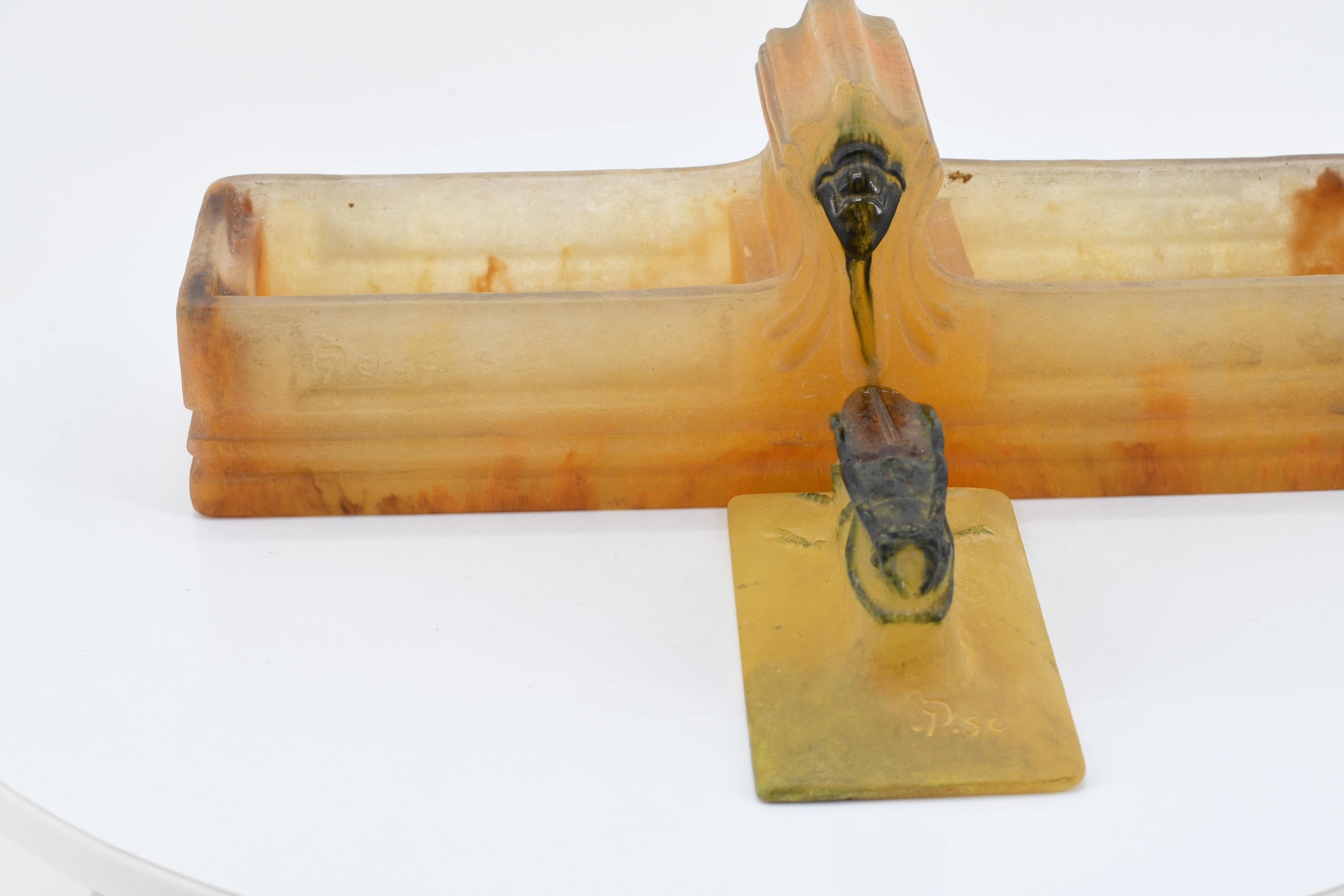 Amalric Walter | INKWELL WITH STAG BEETLES. (1925) | MutualArt