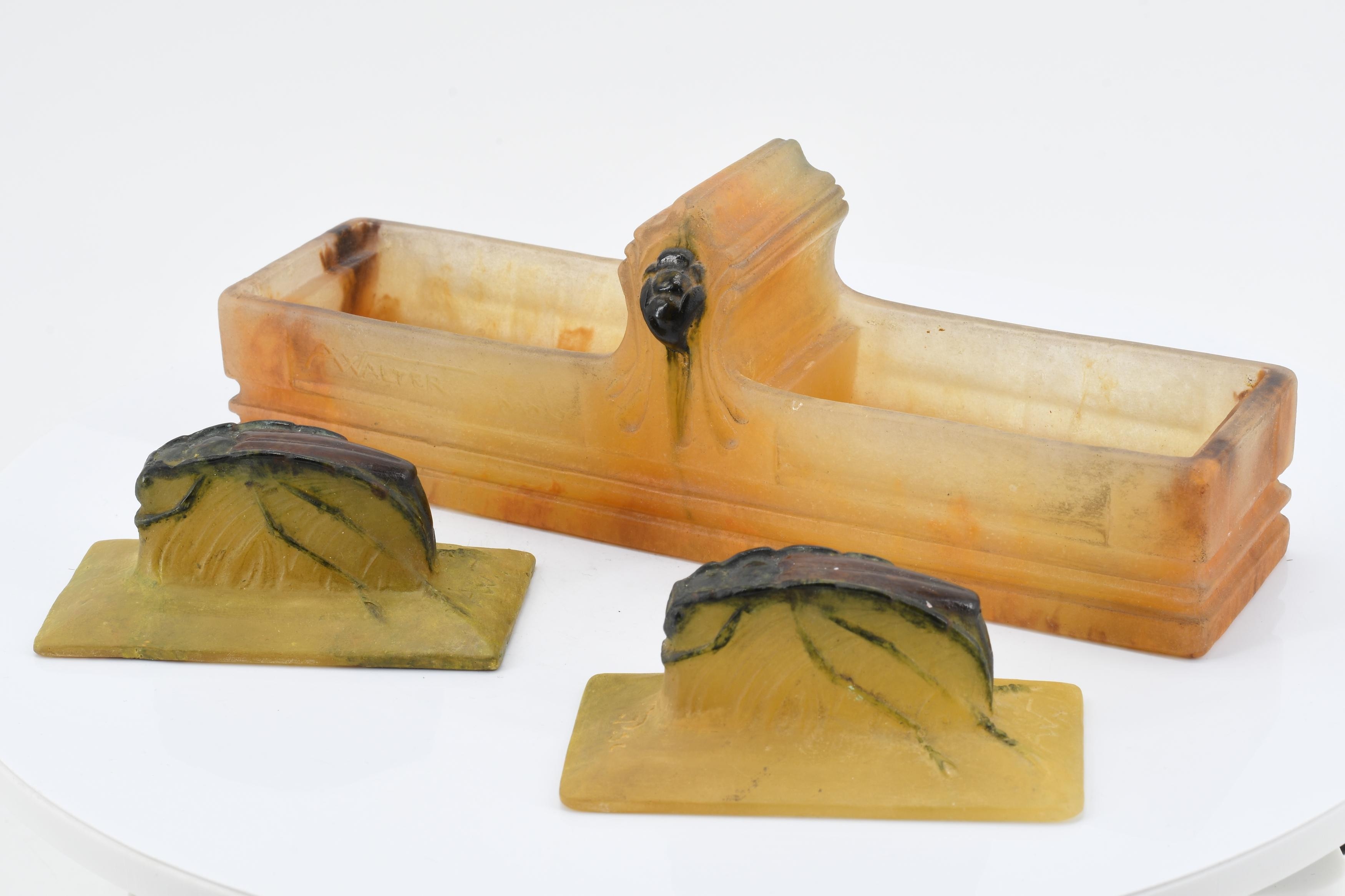 Amalric Walter | INKWELL WITH STAG BEETLES. (1925) | MutualArt