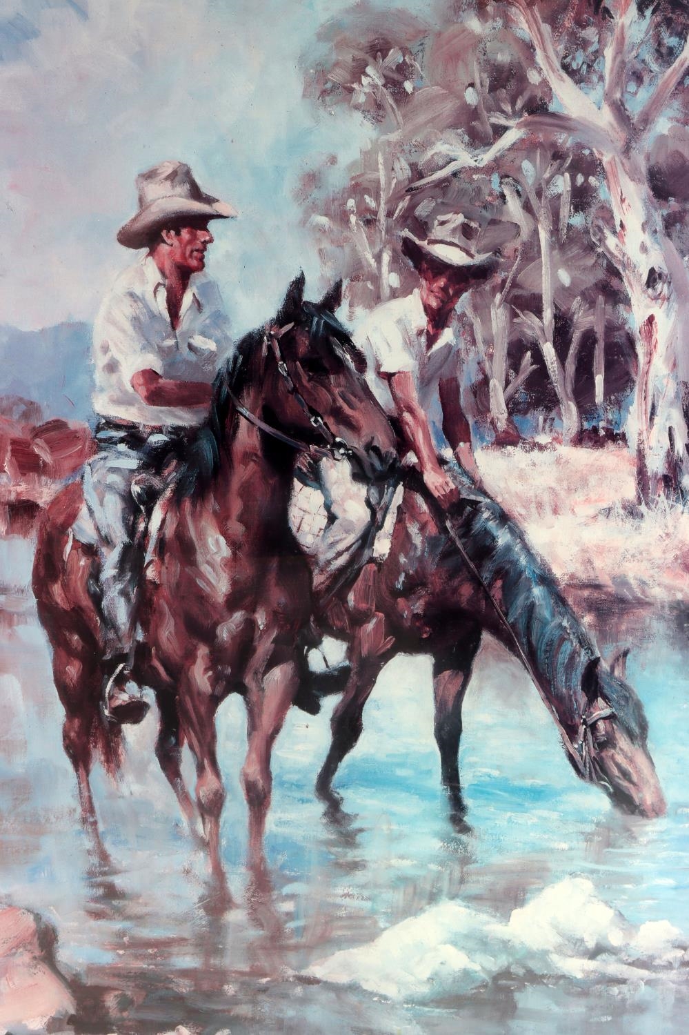 George Brooke | GEORGE BROOKE COWBOY WESTERN ART PRINT | MutualArt