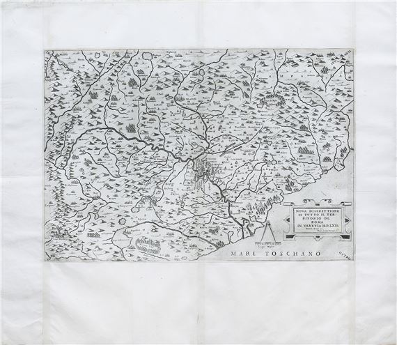 Ferdinando Bertelli | Forlani Engraved Map of Rome, 1563 (1563) | MutualArt