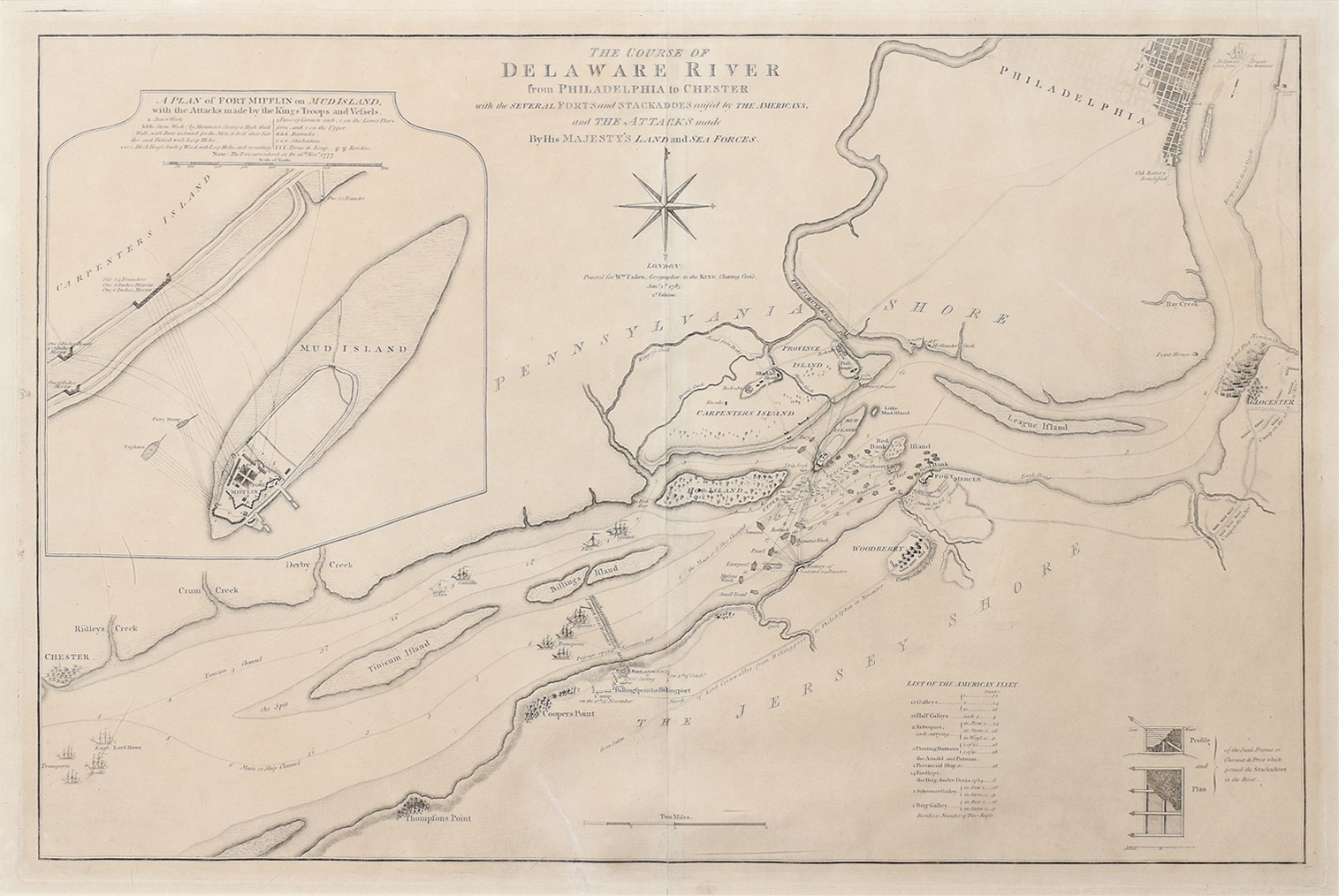William Faden | Faden Map of the Course of the Delaware River | MutualArt