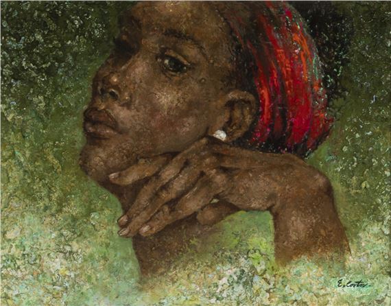 Eldzier Cortor | Classical Study, No. 36 (Circa 1979) | MutualArt